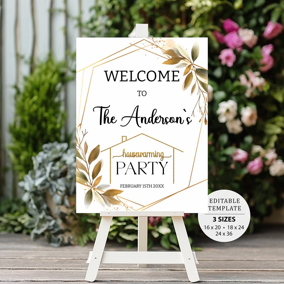 Editable Housewarming Party Welcome Sign Template, Housewarming Welcome ...