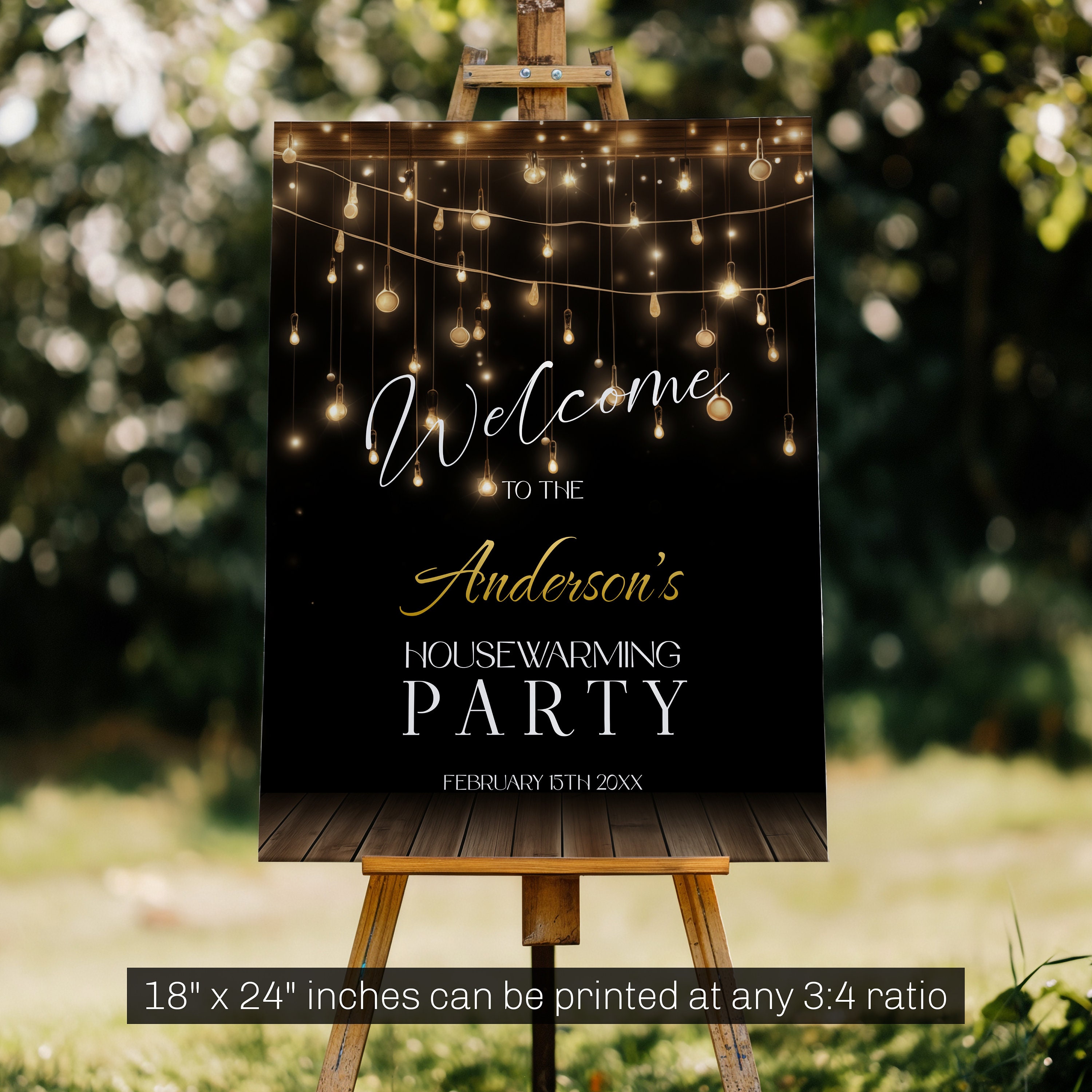 Housewarming Party Welcome Sign Template, Housewarming Welcome Board ...