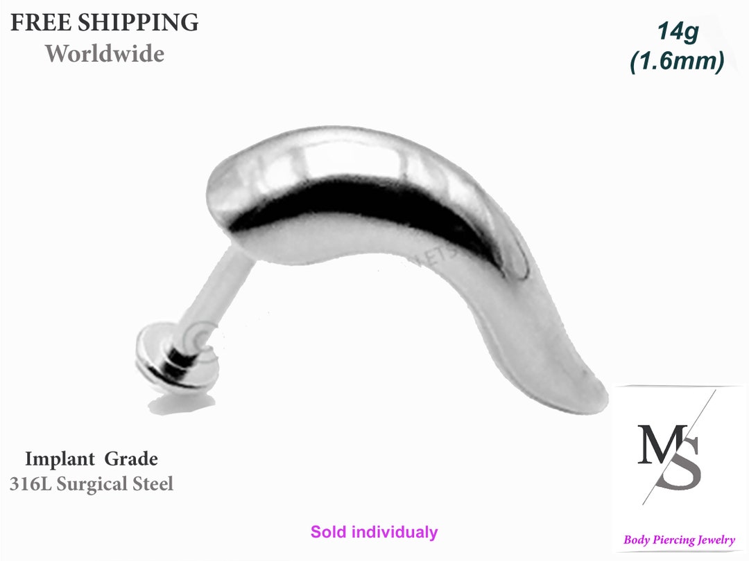 Labret Claw, Curved Spike, Talon, Goatee. Labret, Lips, Piercing, Ear ...