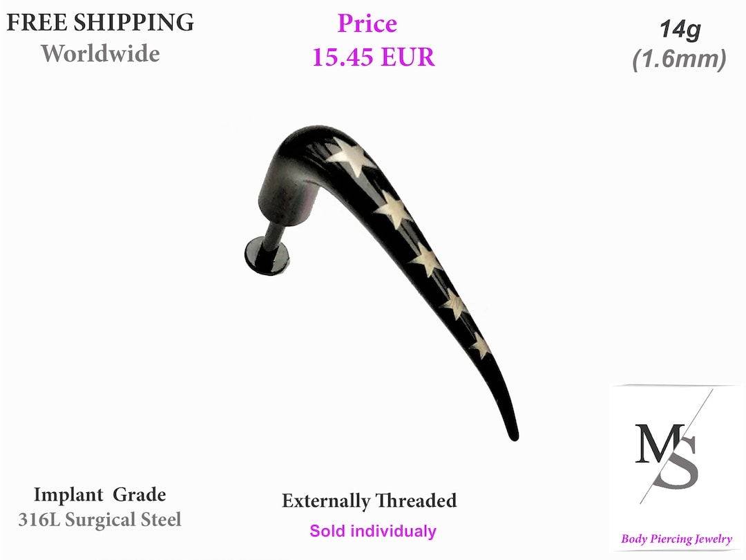 Labret Spike, David Draiman Chin, Claw, Curved Spike, Talon. Lips, Ear ...