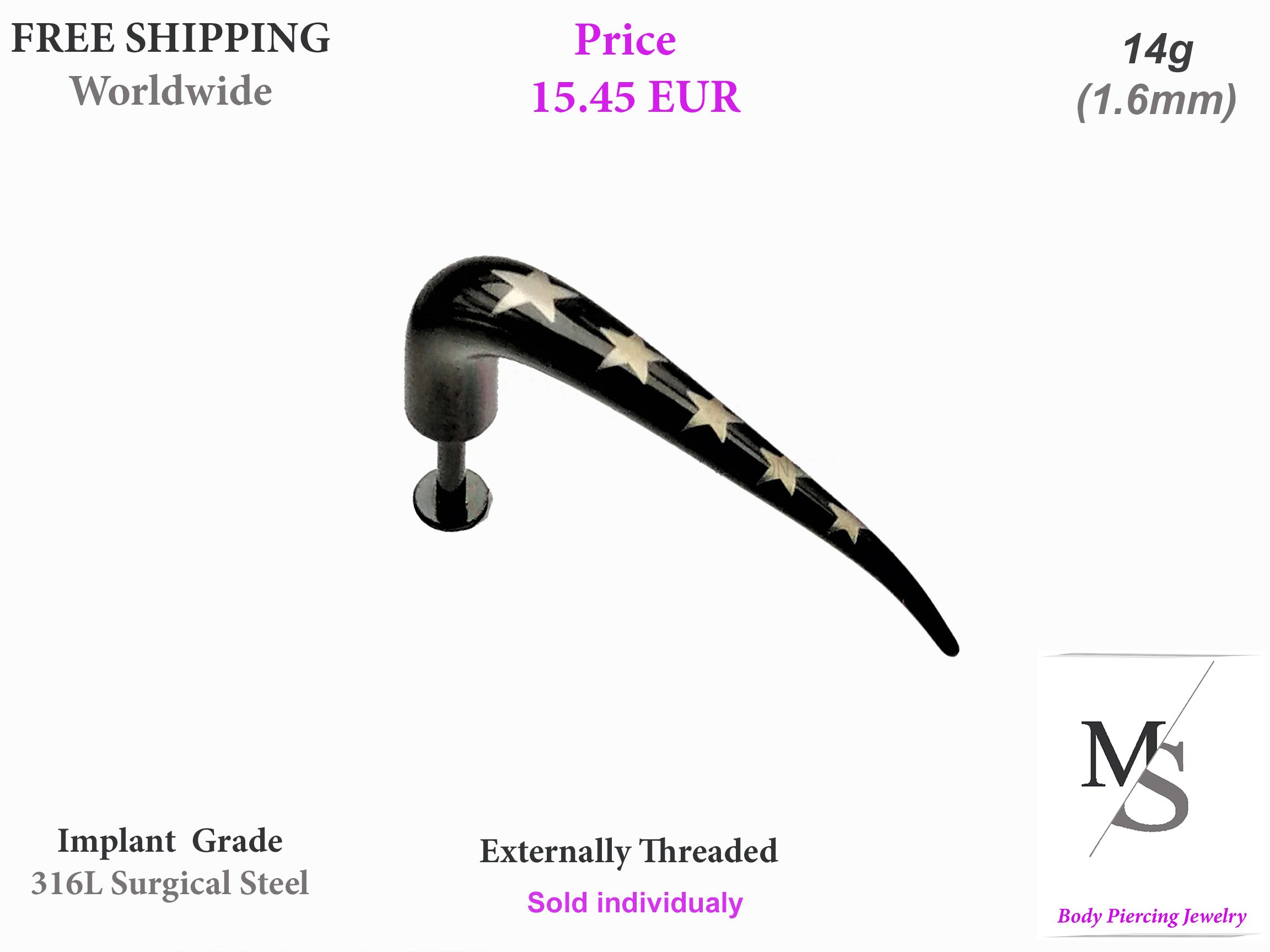 Labret Spike, David Draiman Chin, Claw, Curved Spike, Talon. Lips, Ear ...
