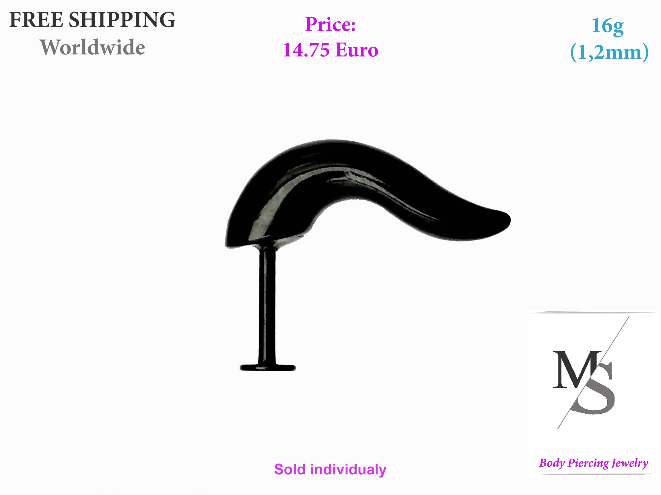 Labret Claw Curved Spike Talon Goatee. Labret Lips - Etsy