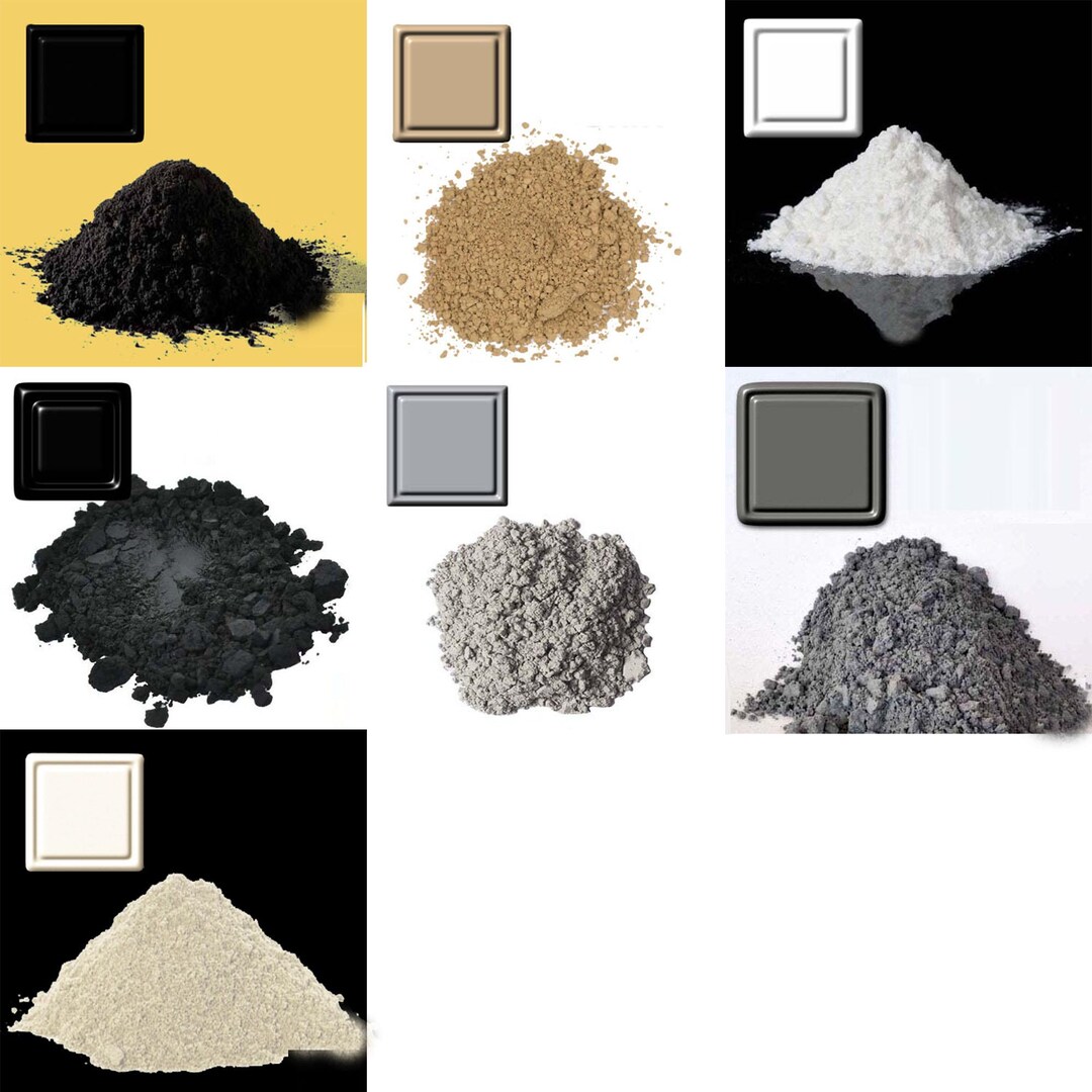 BLACK-WHITE Ceramic Stains / Pigments for Pottery and Clay Glazing ...