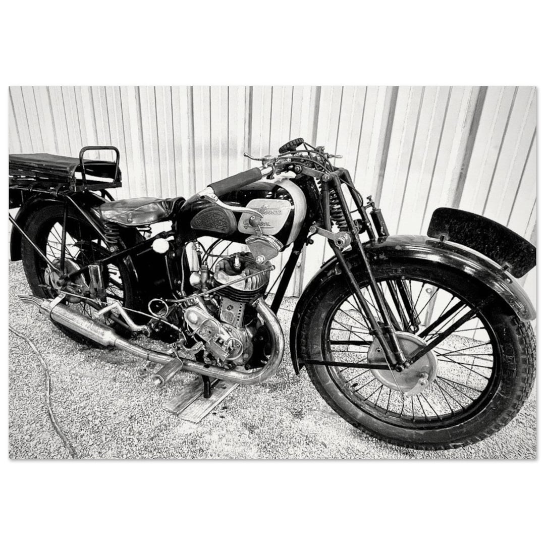 French Vintage Motorcycle Poster: A Museum-quality Matte Paper Poster ...