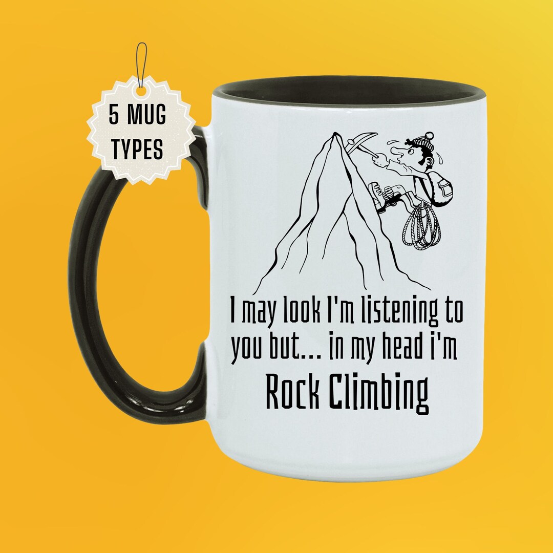 Rock Climbing,rock Climber,climbing,rock Climbing Mug,climbing Mug ...