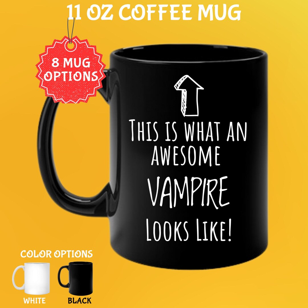 Vampire Coffee Mug: Spooky Gothic Mug for Dark Fantasy Fans - Etsy