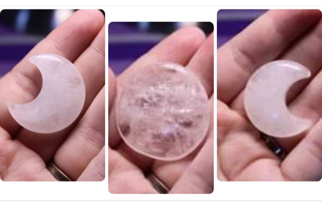 Triple Moon Stone Set Maiden Mother Crone Wiccan Goddess Stone Set ...