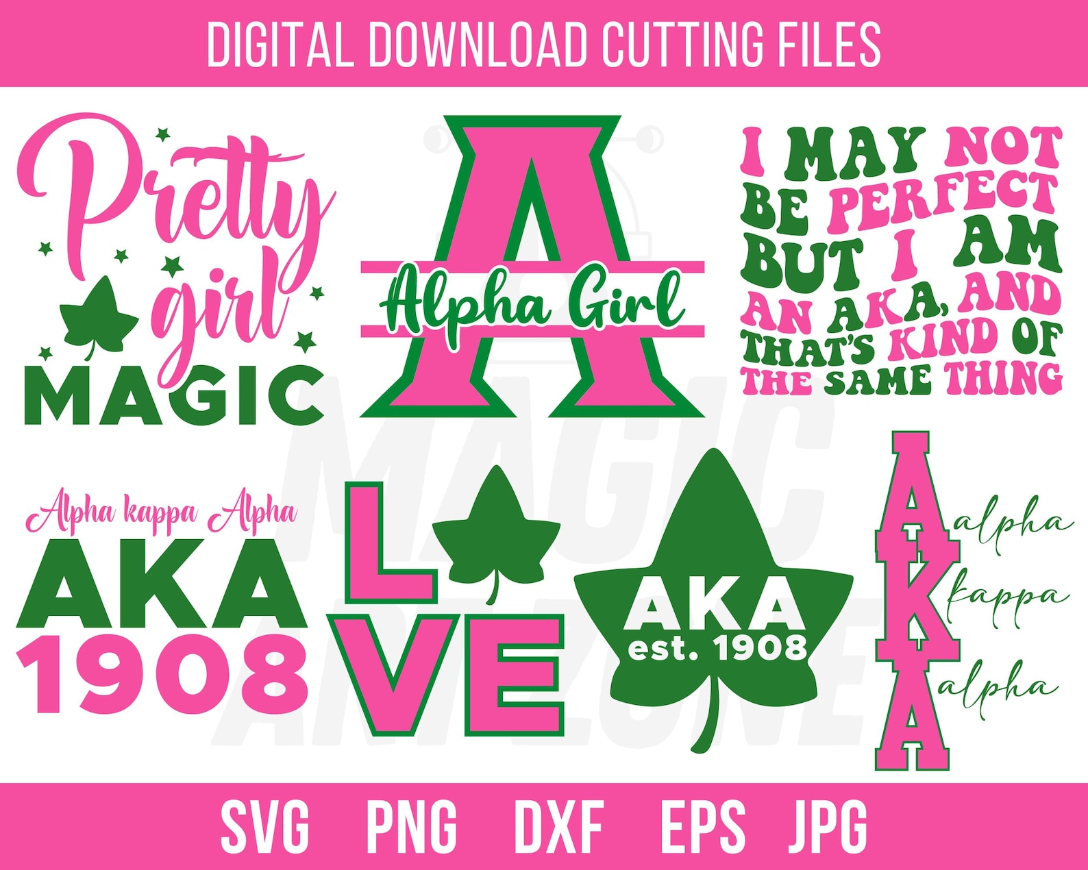 AKA SVG Bundle, AKA Svg, Aka Png, Alpha Kappa Alpha Svg, Alpha Kappa Alpha Sorority, Sorority ...