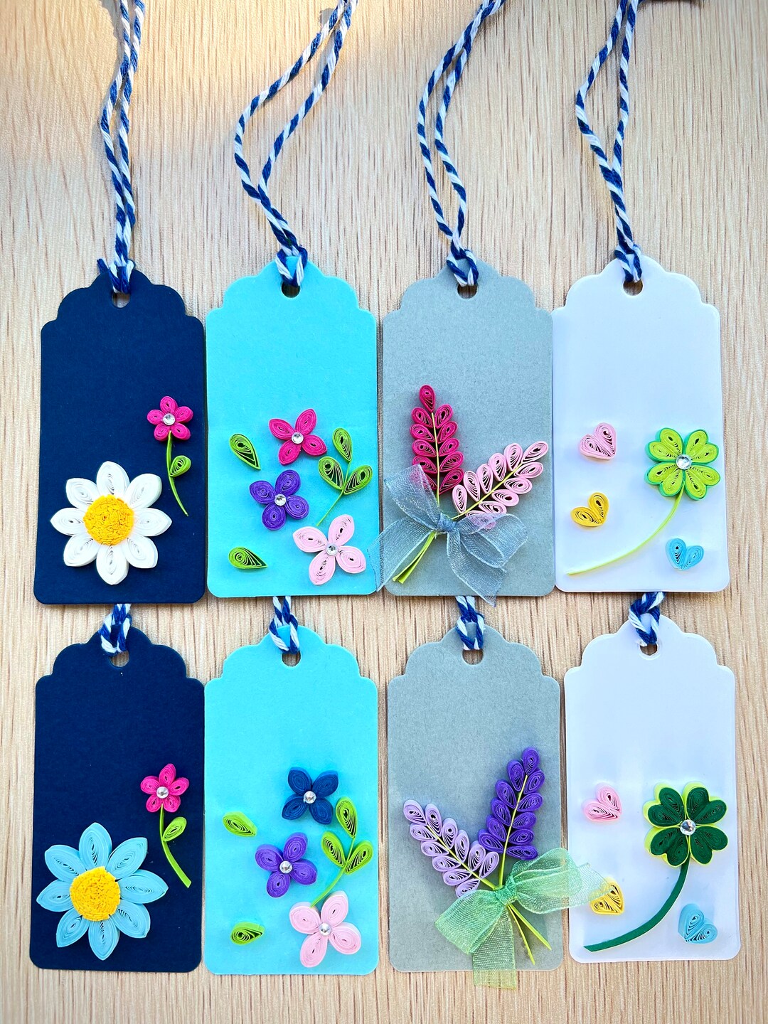 Paper Tag With Quilling Gift Tag, 4 Count - Etsy