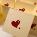 24 Mini Note Cards | 2” X 2” Mini Heart Cards | Thank You Note Card ...