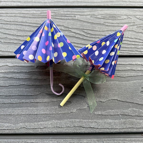 Mini Umbrellas - Etsy