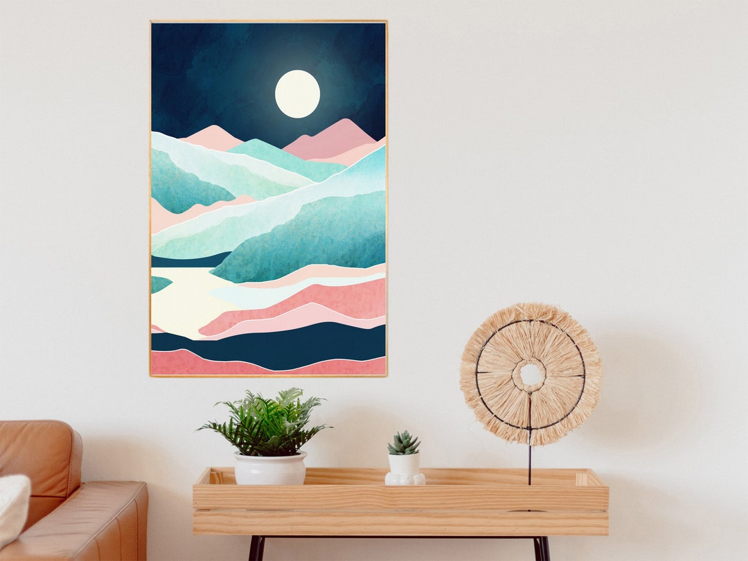Morandi Abstract Landscape Poster Vintage Art Print - Etsy