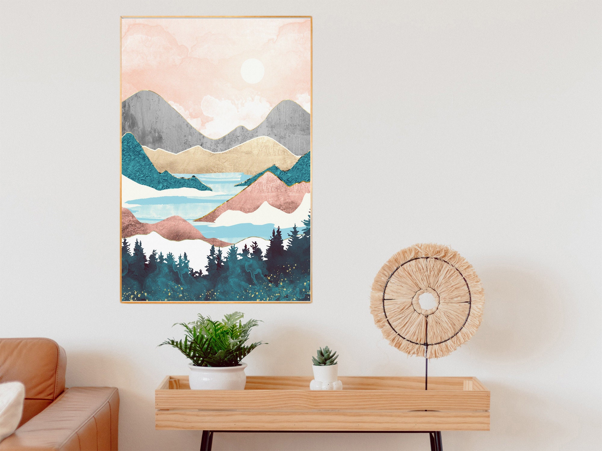 Morandi Abstract Landscape Poster Vintage Art Print Reproduction ...