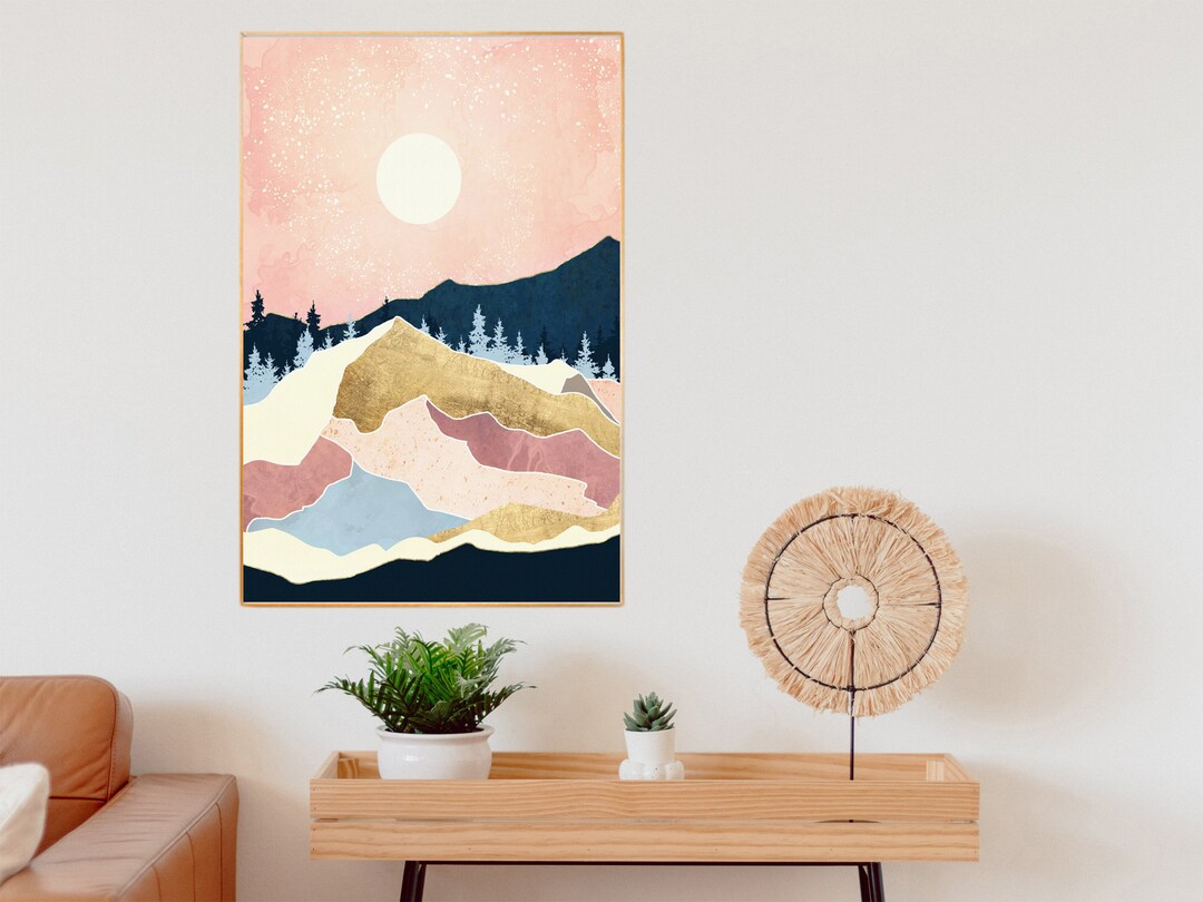 Morandi Abstract Landscape Poster Vintage Art Print Reproduction ...