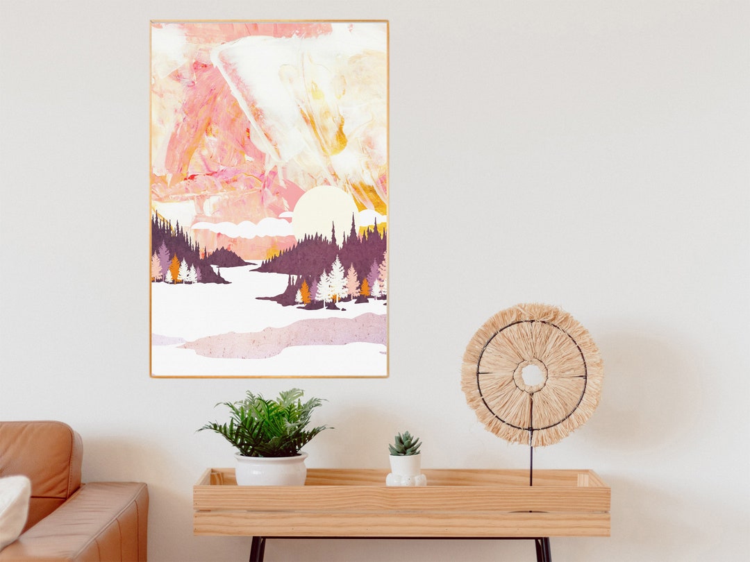 Morandi Abstract Landscape Poster Vintage Art Print - Etsy