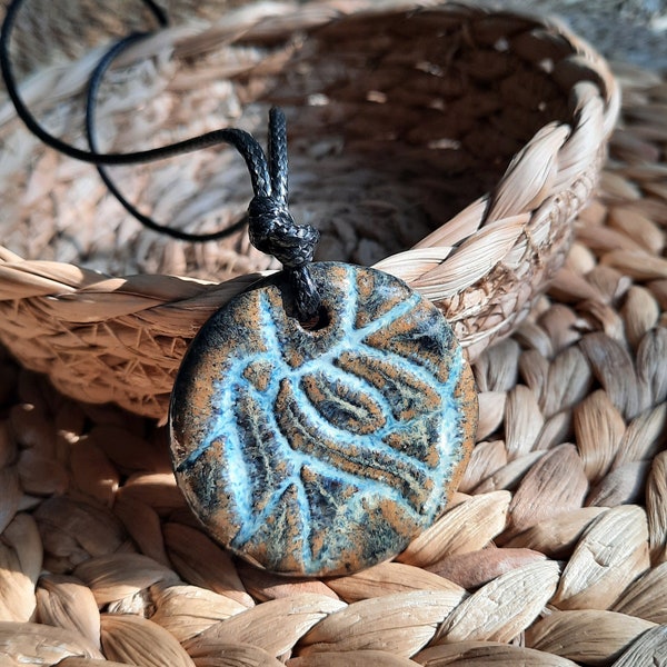 Ceramic Pendant Necklace - Etsy