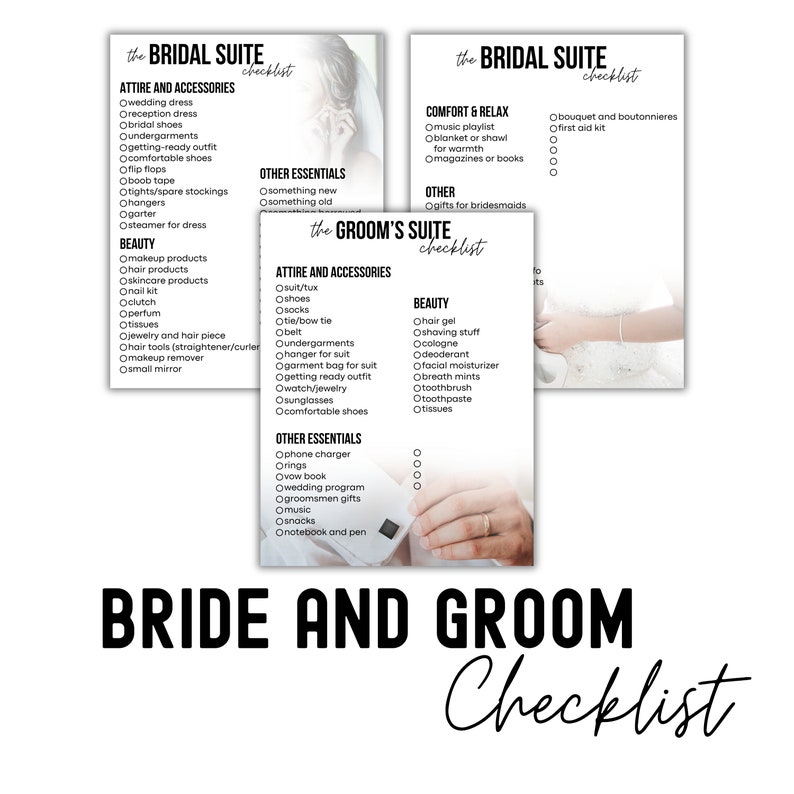 Wedding Checklist Minimalistic Design Printable Download and Editable ...