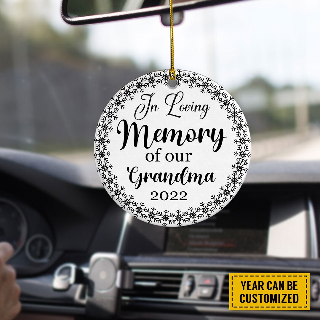 Custom Text in Loving Memory of Our Grandma 2022 Ornament - Etsy