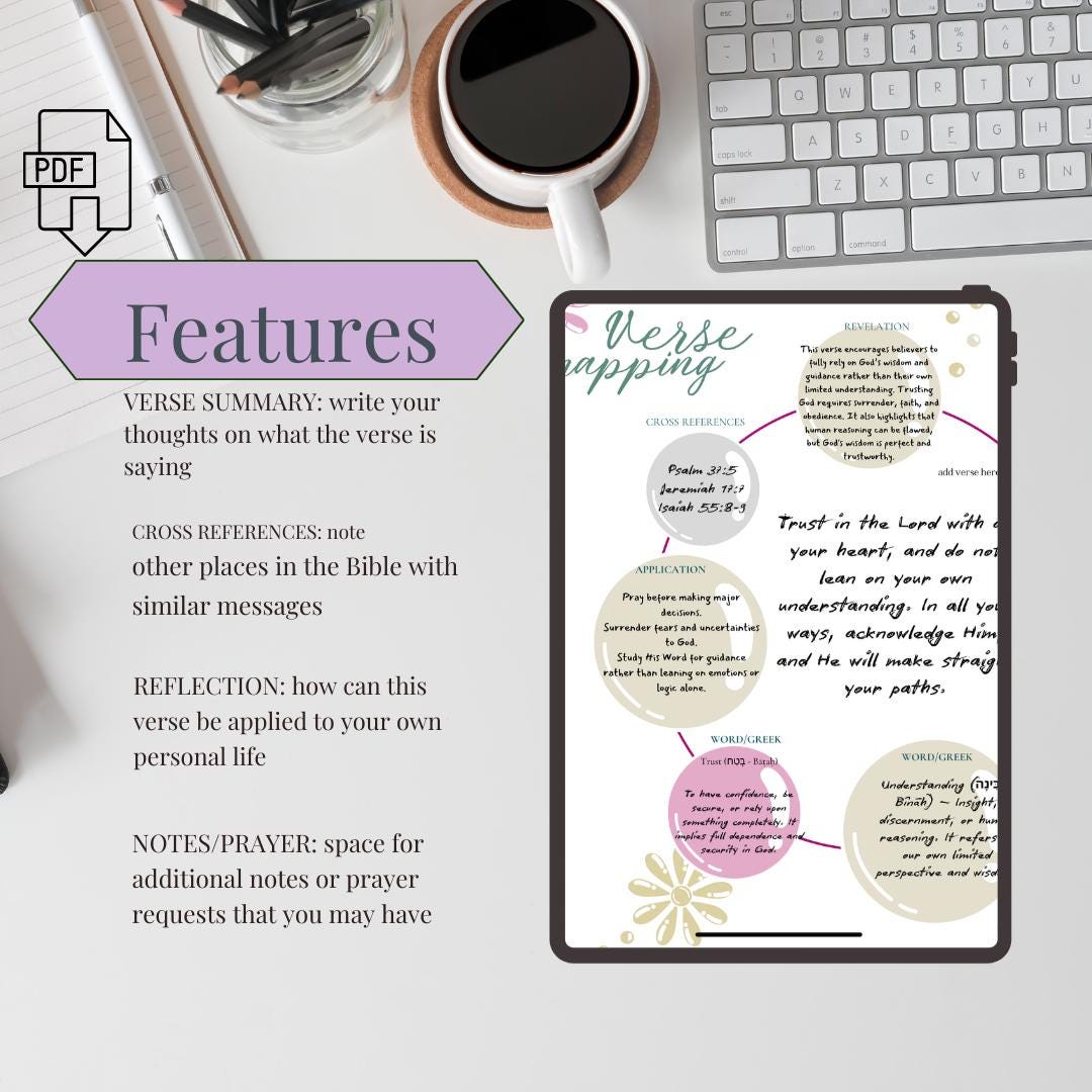 Bible Study Printables | Bible Verse Journal | Bible Templates | Verse ...