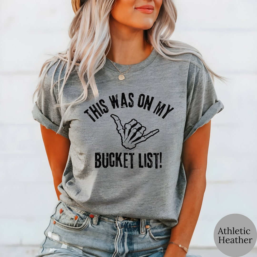 This Was on My Bucket List Shirt, Bucket List T Shirt, Skydiving Shirt ...