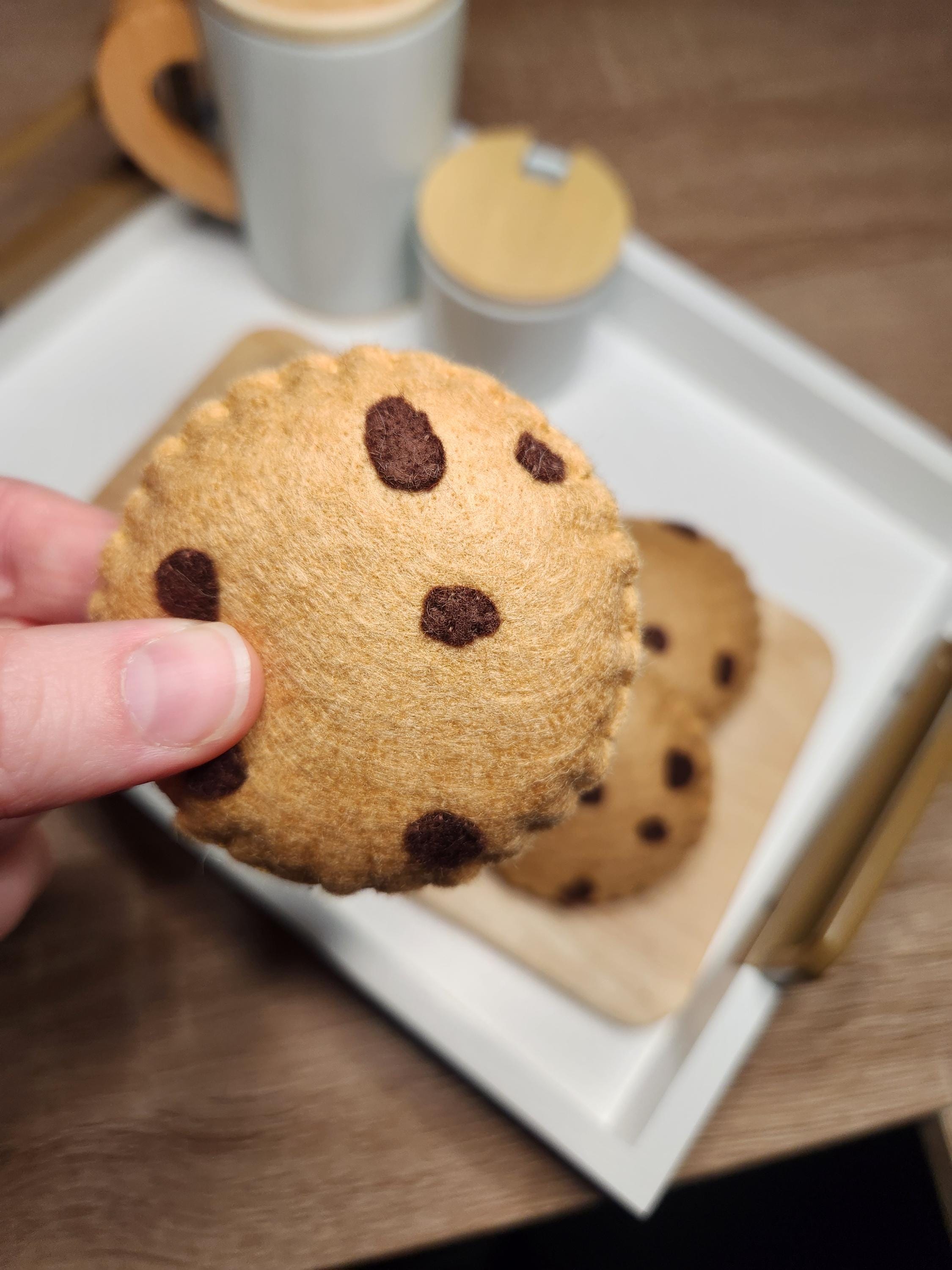 Felt Cookies- Felt Play Food Pretend Cookies for Play Kitchens ...