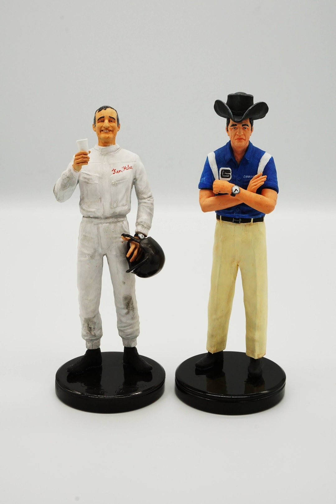 Ken Miles and Carroll Figurе Set for Exoto CMR Kyosho TSM Hot Wheels ...