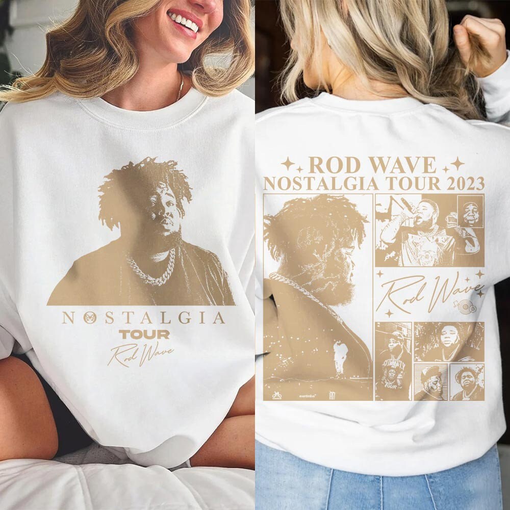 Rod Wave Nostalgia 90s Rap Music Shirt 2 Sides, Bootleg Vintage Sanpei ...