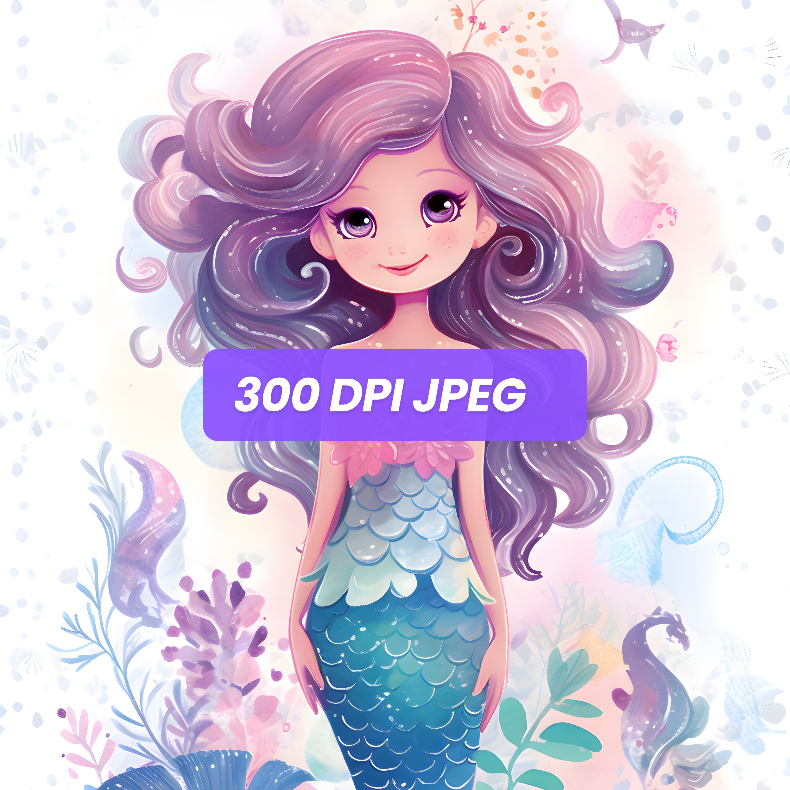High Quality Printable Mermaid Images Mermaid Pictures - Etsy