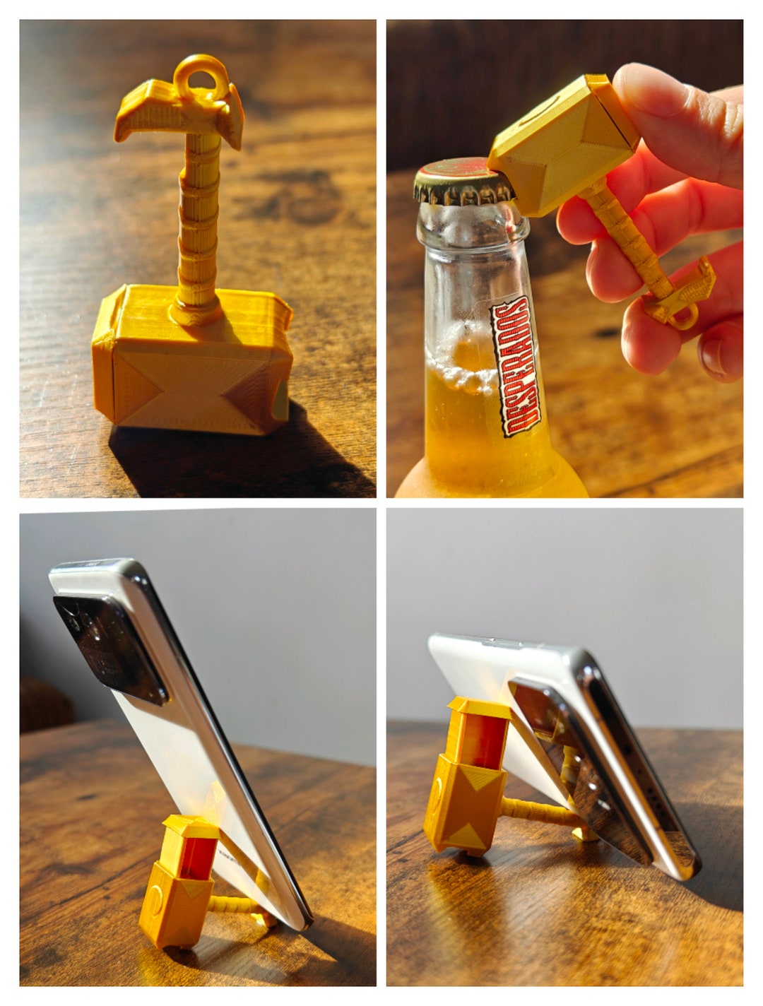 THOR Hammer Phone Stand & Bottle Opener, Thor Phone Holder Creative ...