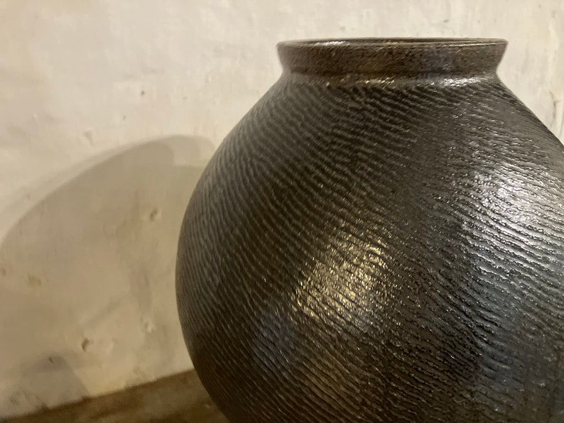 Salt Fired, Rope Inlayed (mishima) Vase/ Statement Piece - Etsy