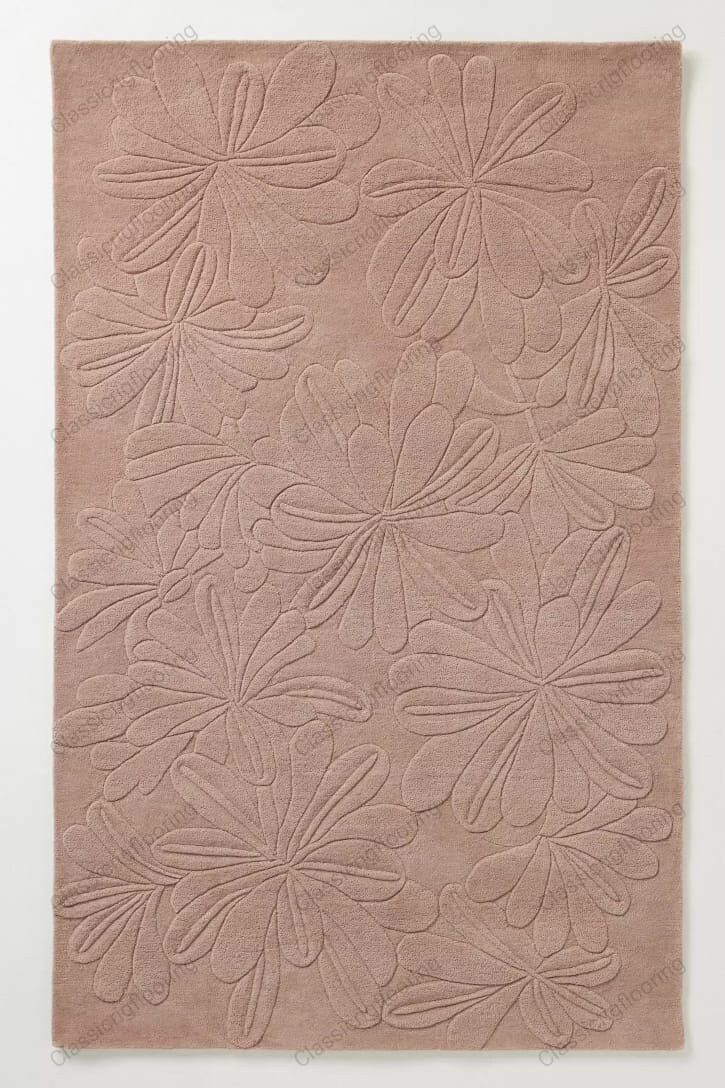 Hand Tufted Sculpted Daisy Light Beige Rug Woolen Tufted Plaid Rug Tuft ...