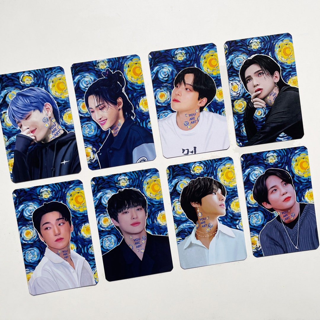 Ateez X Starry Night “you Are Art“ Photocards - Ateez Fanart Kpop ...
