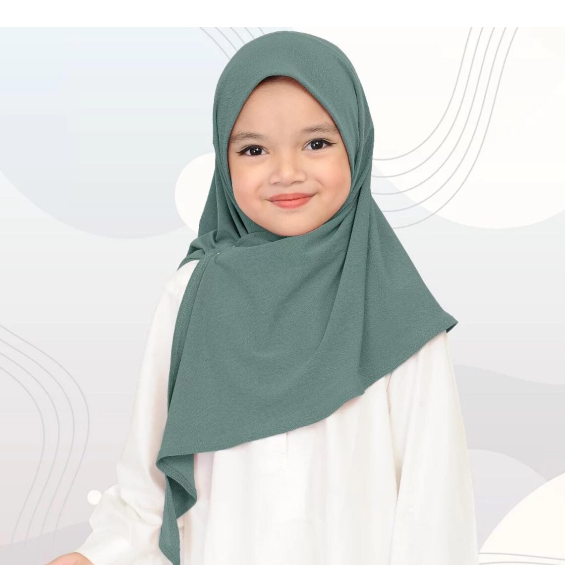 Kids Moss Crepe Head Hijab Scarf | Instant Pashmina Shawl Scarves ...