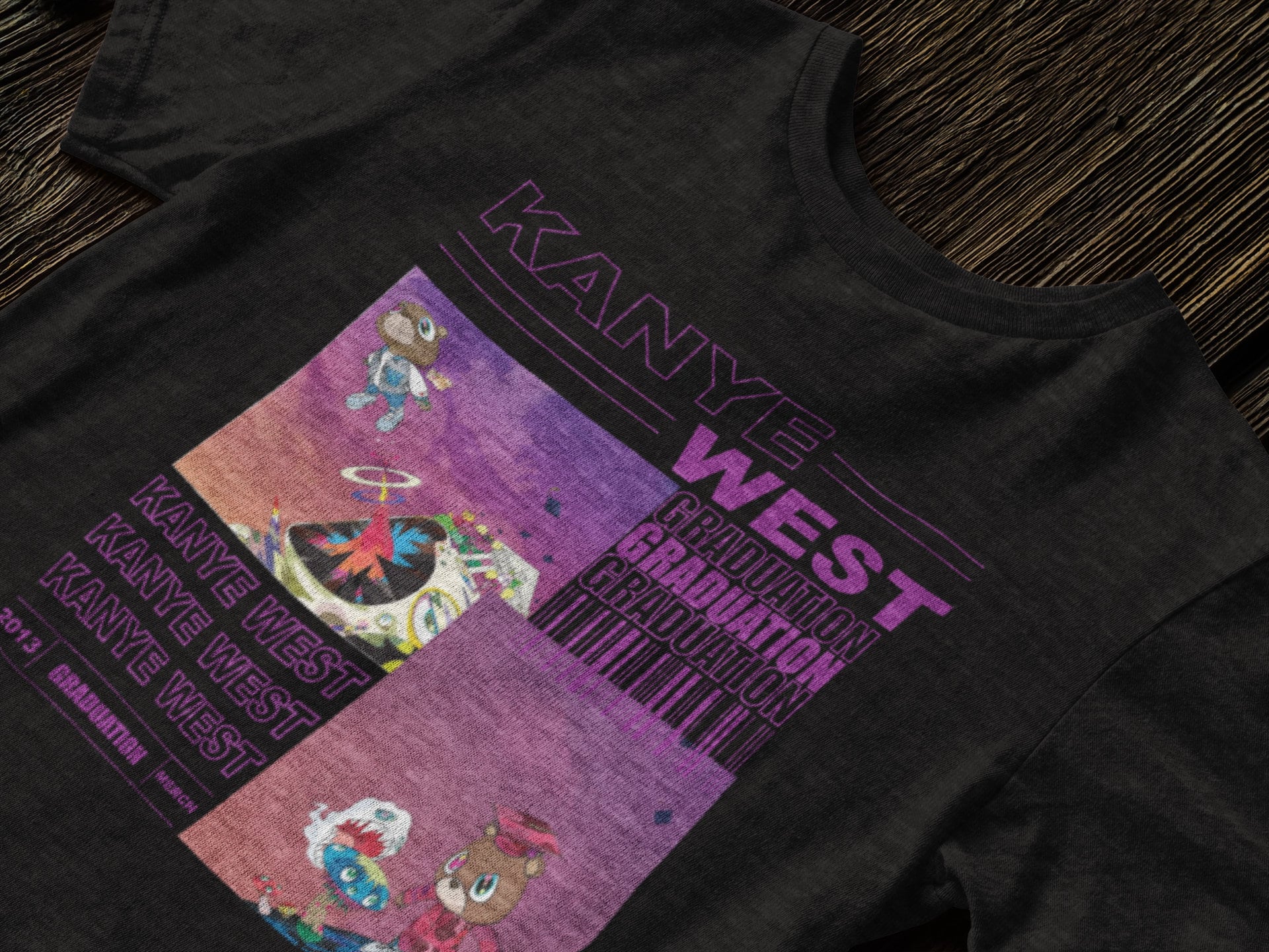 Kanye West Graduation T-shirt, Vtg Kanye West Graphic T-shirt, Kanye ...