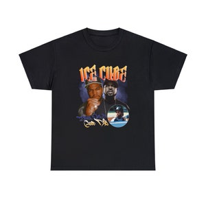 Vintage 90s Ice Cube Bootleg Style T-shirt Retro Graphic Unisex Tee Ice ...