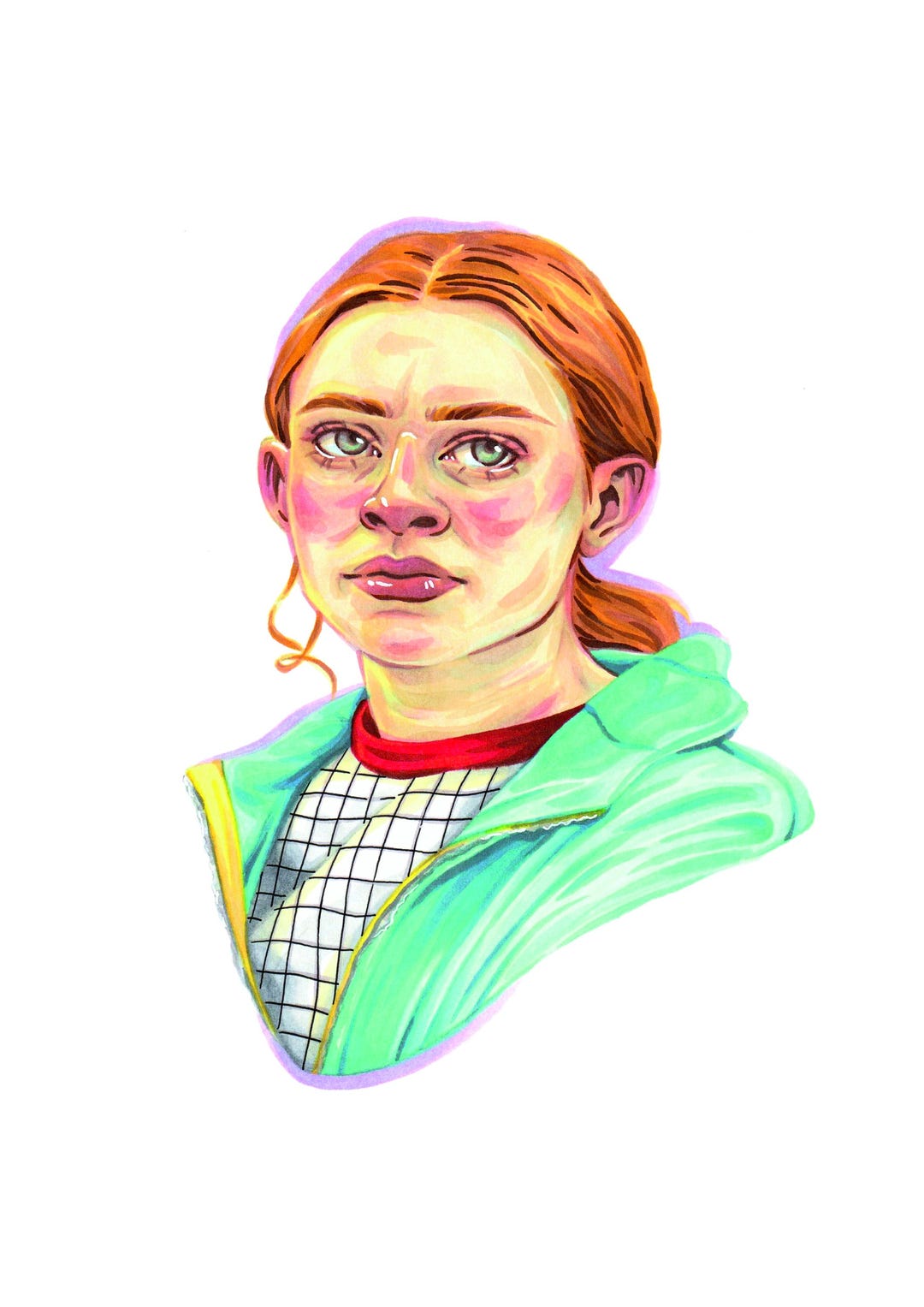 Stranger Things Max Illustrated Portrait, A4 Digital Download - Etsy
