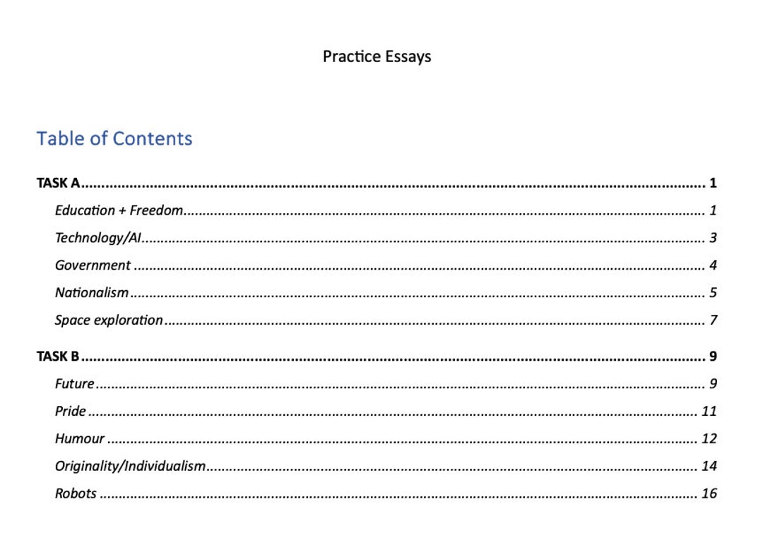 GAMSAT S2 High Scoring Essays - Etsy