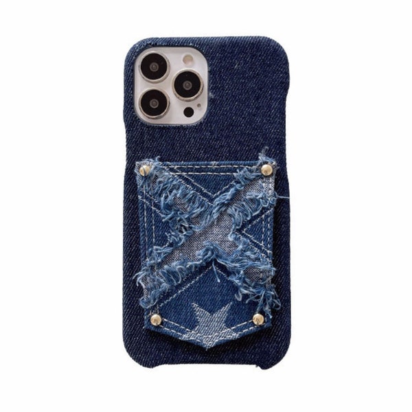 Denim Phone Case - Etsy