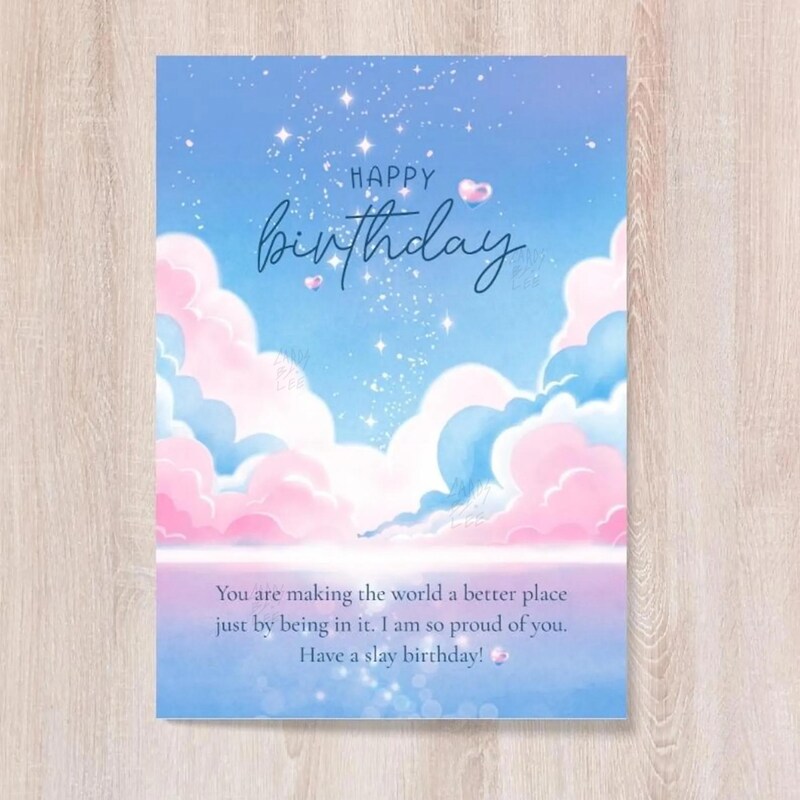 Trans Birthday Card - Etsy