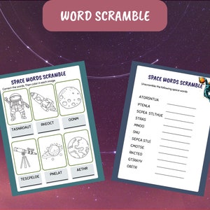 Space Activities Pack, 20 Printable Activities for Kids, Weekend ...