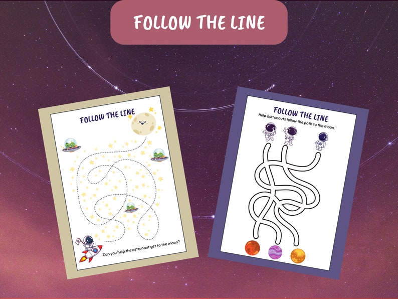 Space Activities Pack, 20 Printable Activities for Kids, Weekend ...
