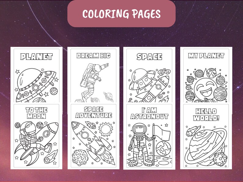 Space Activities Pack, 20 Printable Activities for Kids, Weekend ...