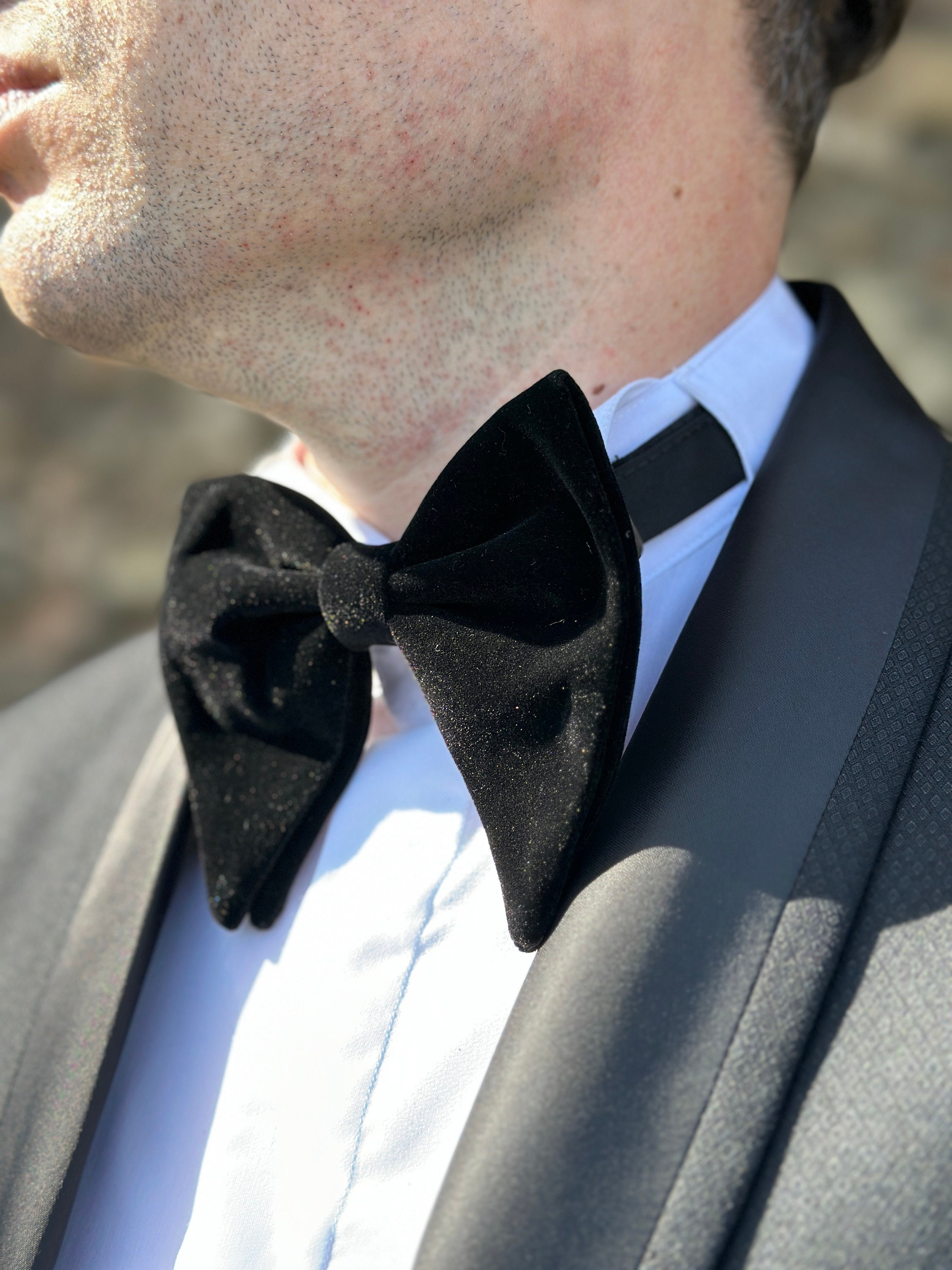 Handcrafted Velvet Butterfly Bowtie for Men Inspired by Icons ...