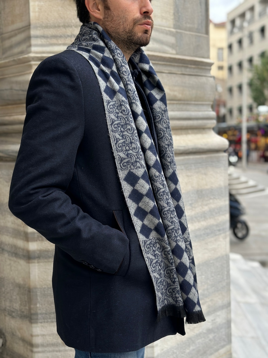 Handmade Cotton Scarf for Discerning Gentlemen Classic & Abstract ...