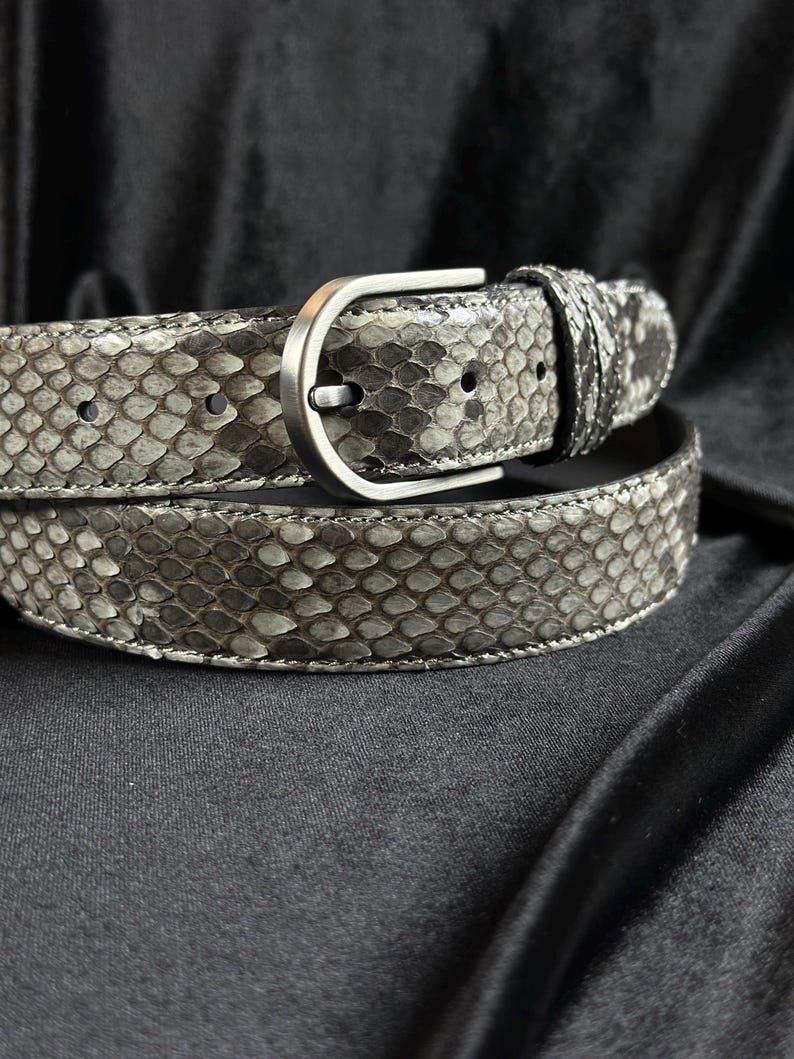 Handcrafted Genuine Python Leather Belt. Make a Statement With ...