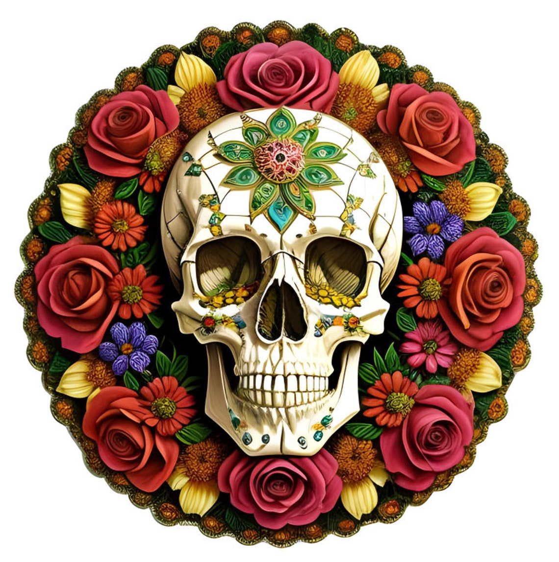 5 High Quality Skull Art Designs SKID001 - Etsy