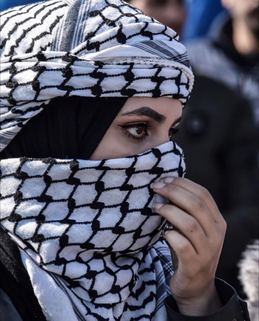 Keffiyeh Palestine Scarf Houndstooth Scarf Keffiyeh - Etsy