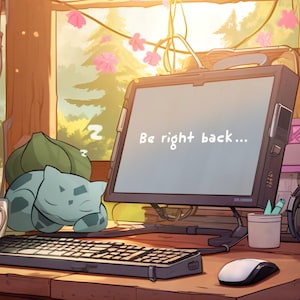 Bulbasaur Lofi Animated Twitch Screens: Gaming Stream Package (MP4) - Etsy