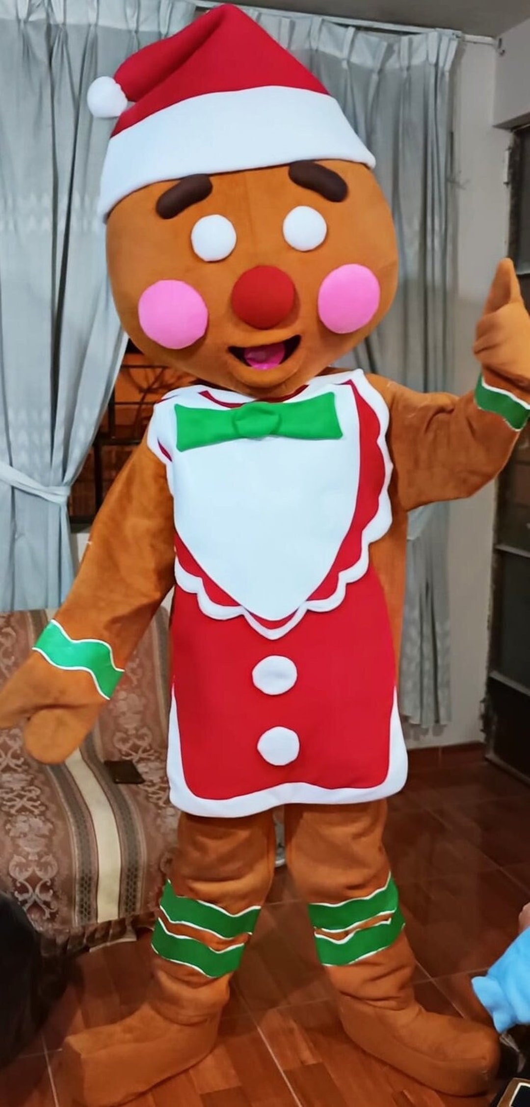 Gingerbread Man Mascot Costume: Adult Christmas Party Costume - Etsy