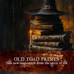 Witch Book Nook Stack of Books Art Print Halloween Printable Witch ...